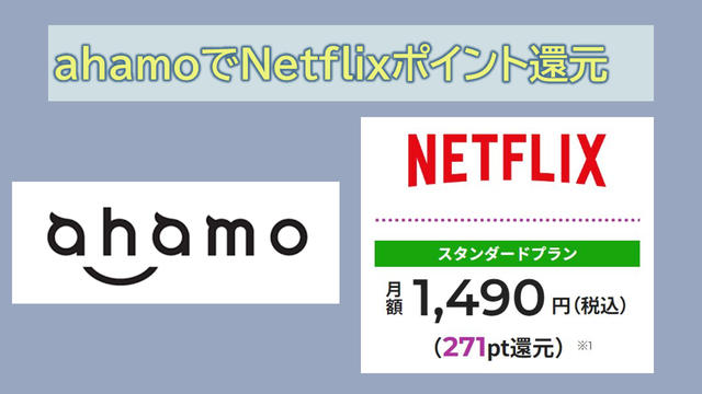 ahamoでNetflixポイント還元エントリー方法！ベーシック・スタンダード・プレミアム比較 ｜ 正モバイル